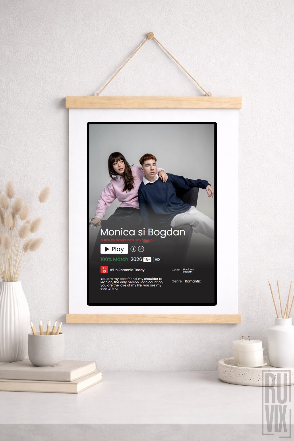 Netflix Movie - Poster personalizat cu poza voastră - Ruvix