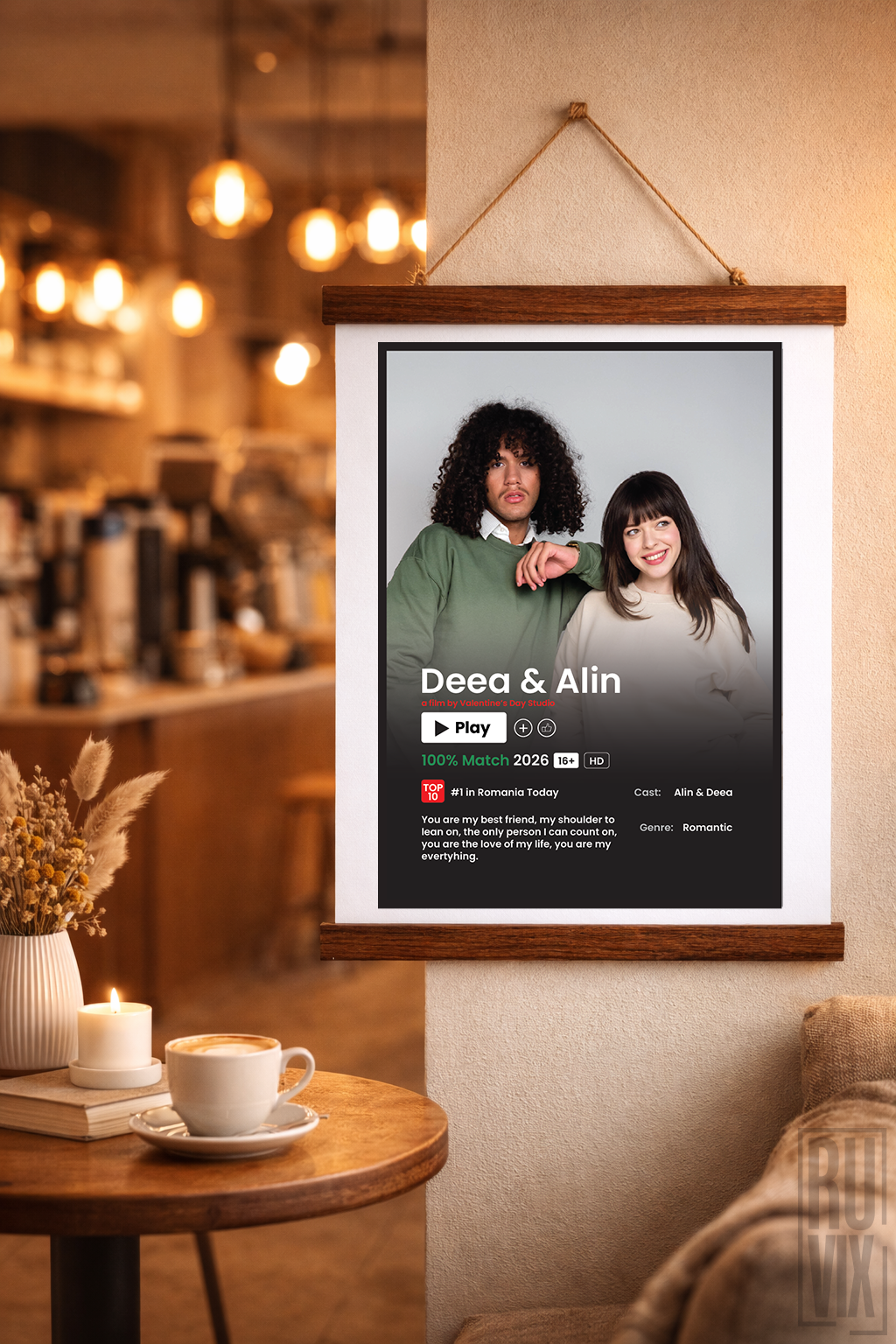 Netflix Movie - Poster personalizat cu poza voastră - Ruvix